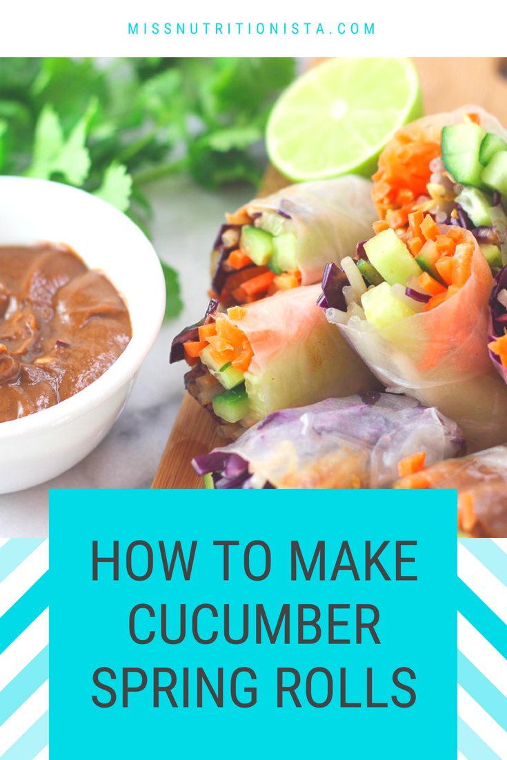 How to Make Cucumber Spring Rolls | Miss Nutritionista How to Make Cucumber Spring Rolls | Miss Nutritionista